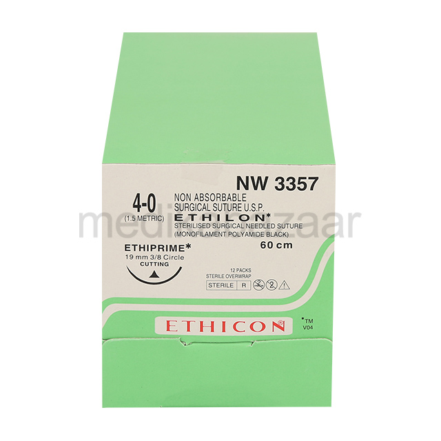 Buy Ethicon Ethilon Suture 4-0 - NW3357 Pack of 12 at Best Price Online.