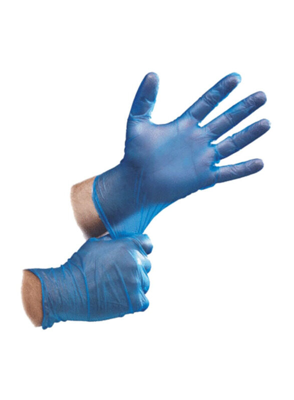 Buy Falcon Powder Free Blue Vinyl Gloves Medium,10 Box/Carton (203175 ...