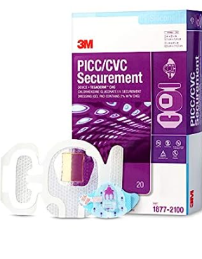 Buy 3M PICC/CVC Device + Tegaderm CHG Dressing 1877R-2100, Dressing In UAE