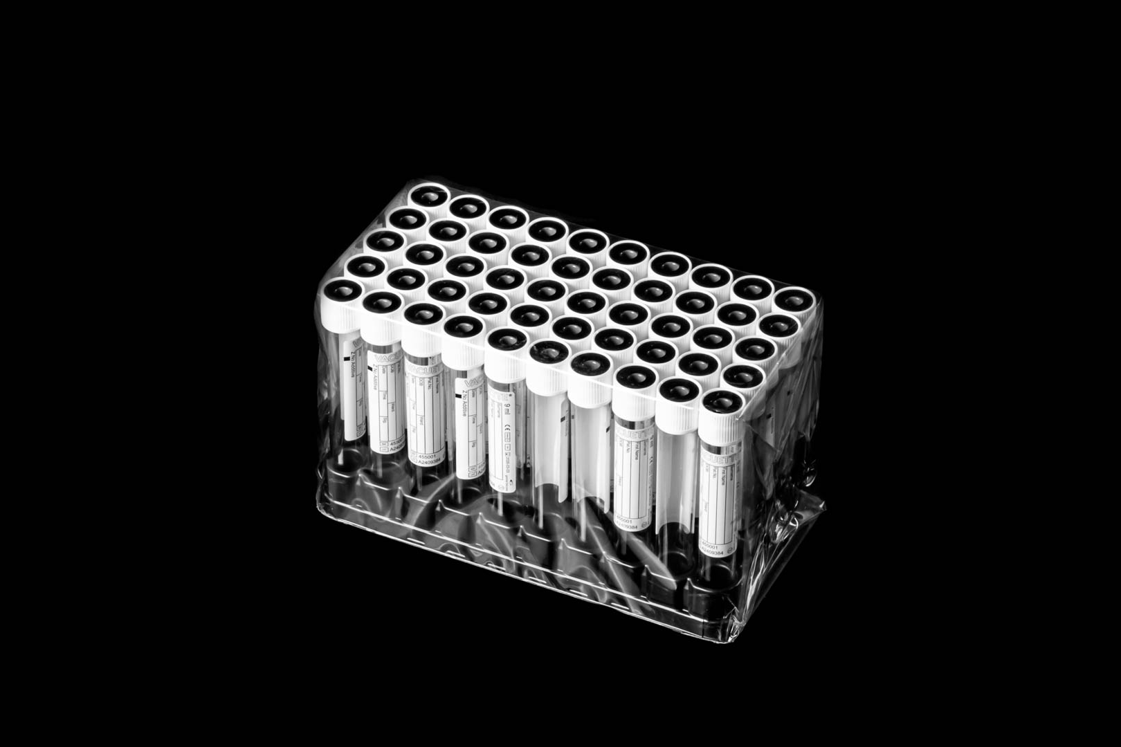 Buy Greiner Vacuette Tube Z No Additive Tube 13x75 White Cap Black Ring Premium (454001) In UAE